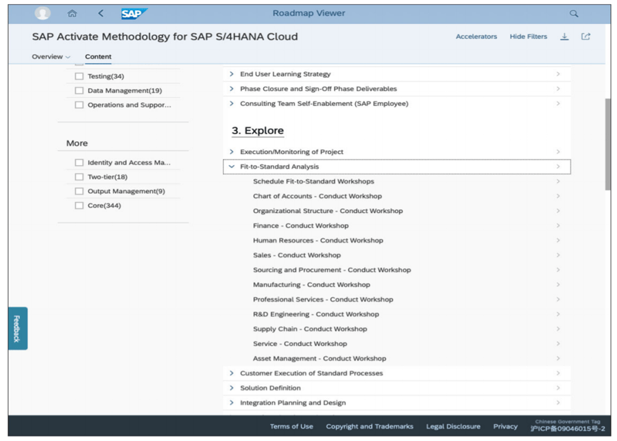 Using the Roadmap Viewer for SAP Activate Projects Using the Roadmap Viewer for SAP Activate Projects